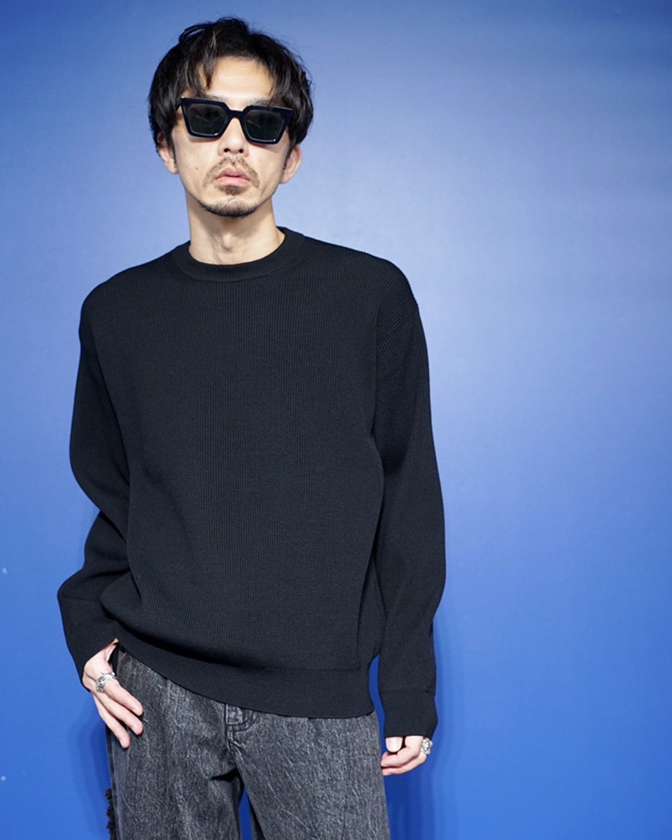 【BATONER】(バトナー）SUPER HIGH TWIST WOOL CREW NECK-AMANOJAK. – Amanojak.